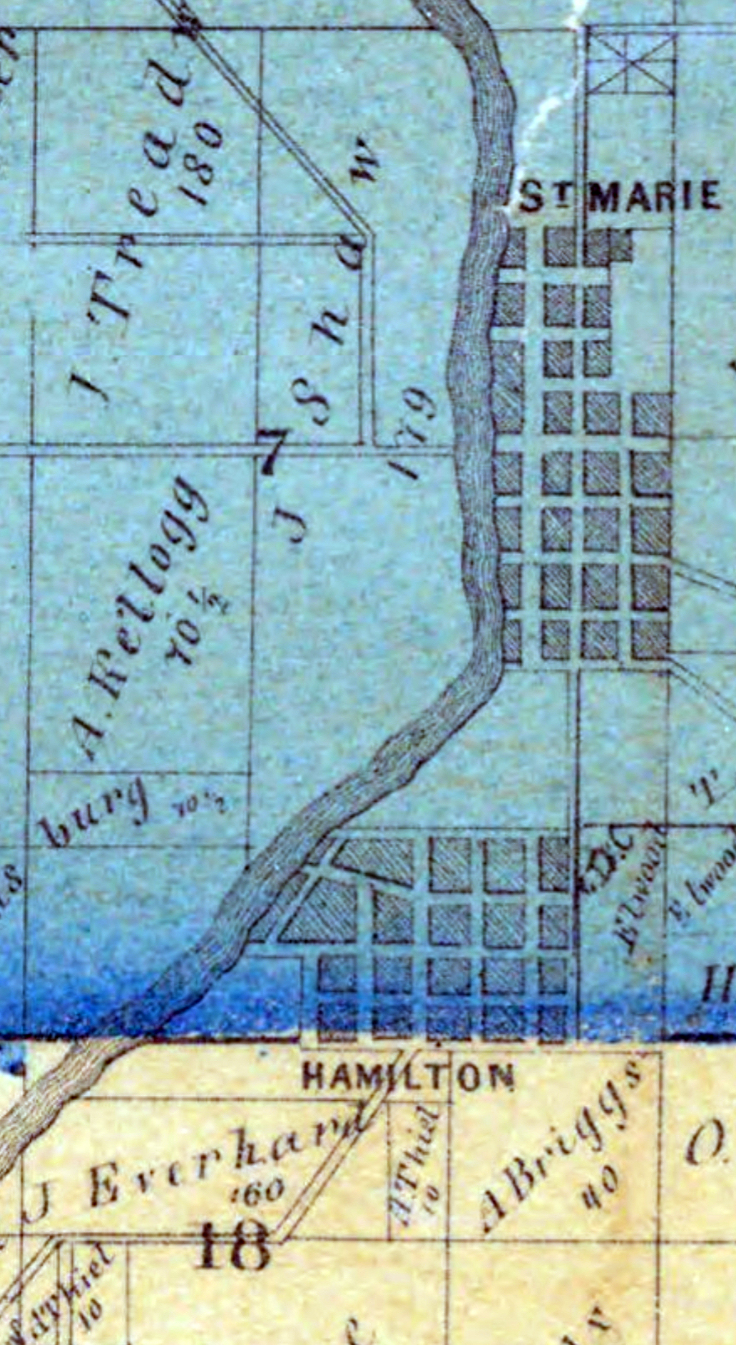 1860 hamilton and st marie map – Bartel's History of Princeton